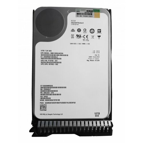 Жесткий Диск HP 2MU203-075 10Tb 7200 SAS 3,5" HDD