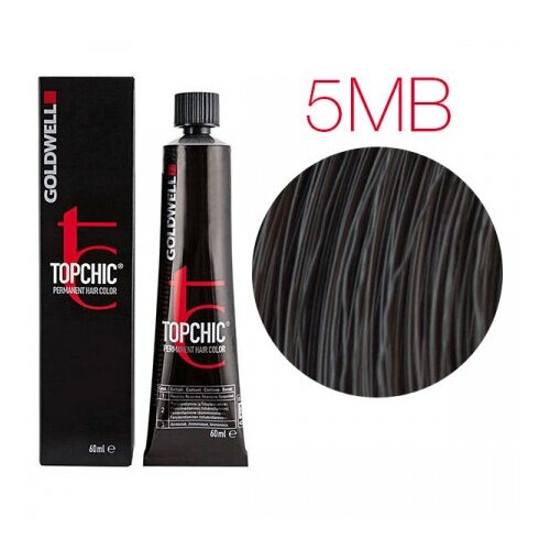 Goldwell Topchic стойкая крем-краска для волос, 5MB темный матово-коричневый, 60 мл