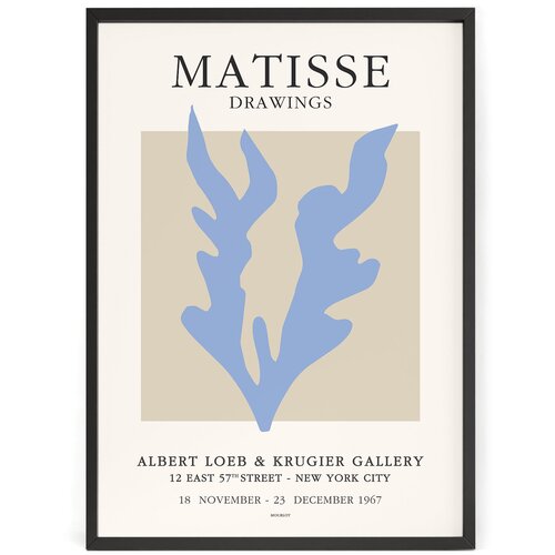 Постер на стену Аппликация Опера - Кубизм Анри Матисс 90 x 60 см в тубусе