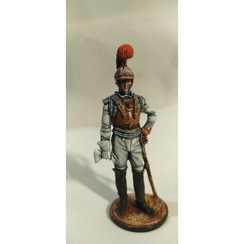 Оловянная фигурка 54-мм. офицер 1-го карабинерного полка. франция, 1810-15 гг.