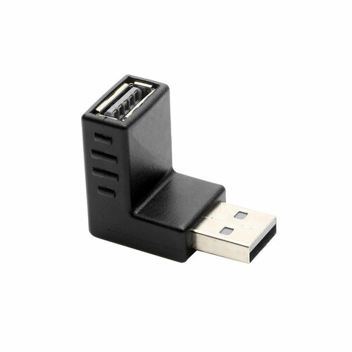 Переходник GCR USB 2.0 AM / AF угловой 480 Мбит/c