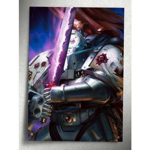Постер: Безупречный (Серые Рыцари, Вархаммер 40000, Warhammer), на А4