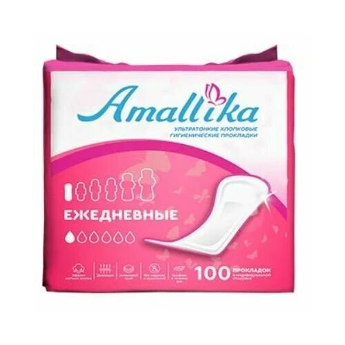 Женские ежедневные ультратонкие прокладки Amallika