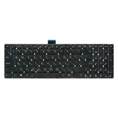 Клавиатура черная без рамки для Asus K501UX, X553, K501, X553MA, X551, X555, X551CA, X555LD, X553SA, X555LN, X551MA, X555UB и др (шлейф 118мм)
