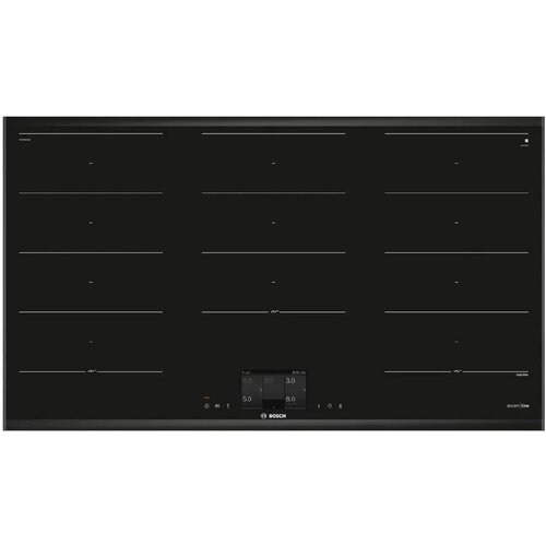 Индукционная варочная панель BOSCH PXX995KX5E, цвет панели черный, цвет рамки черный