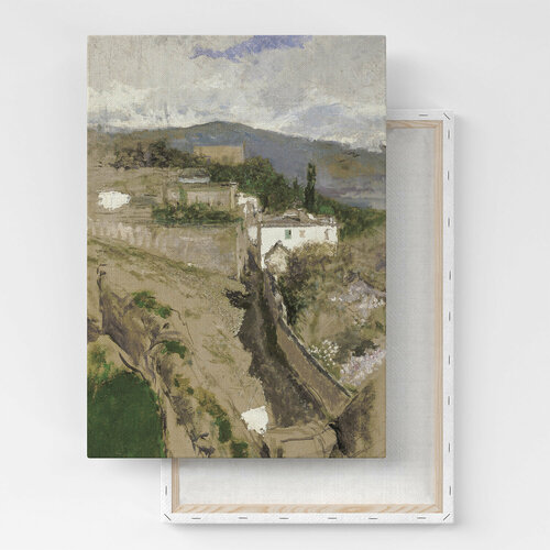 Картина на холсте, репродукция / Мариано Фортуни - Granada Landscape / Размер 40 x 53 см