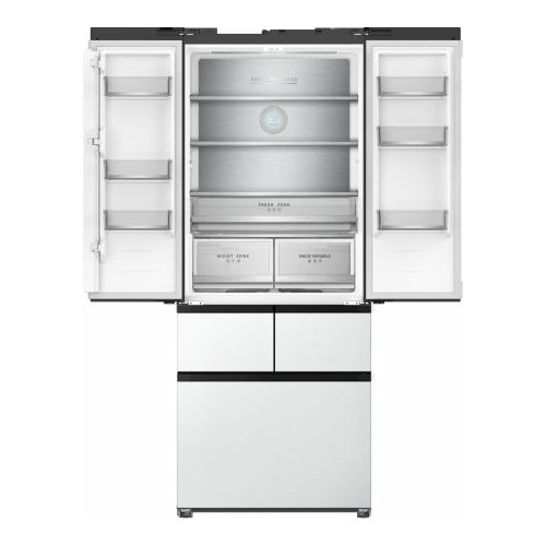 Трехкамерный холодильник Weissgauff WFD 450 Built-in Inverter NoFrost White