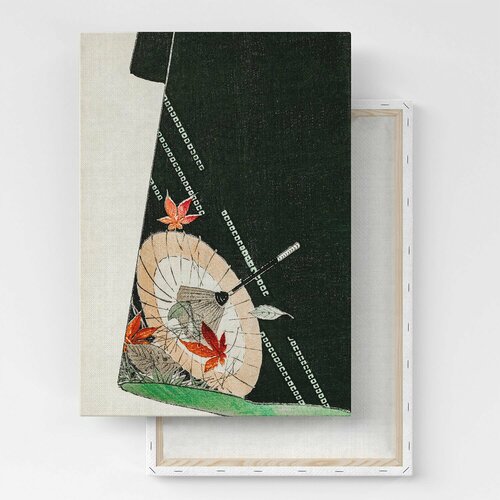 Картина на холсте, репродукция / Shin Bijutsukai - Japanese robe / Размер 60 x 80 см