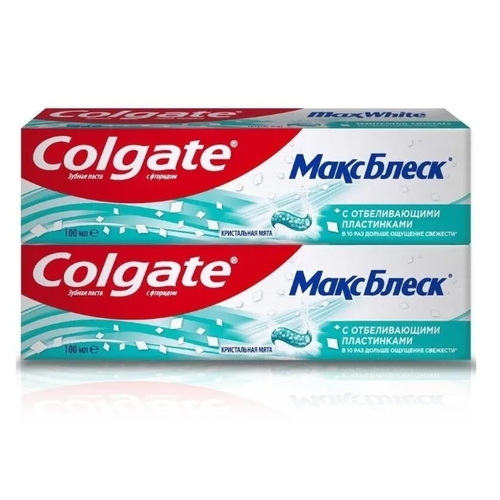 Зубная паста Colgate, Макс Блеск, 100 мл. 2 шт.