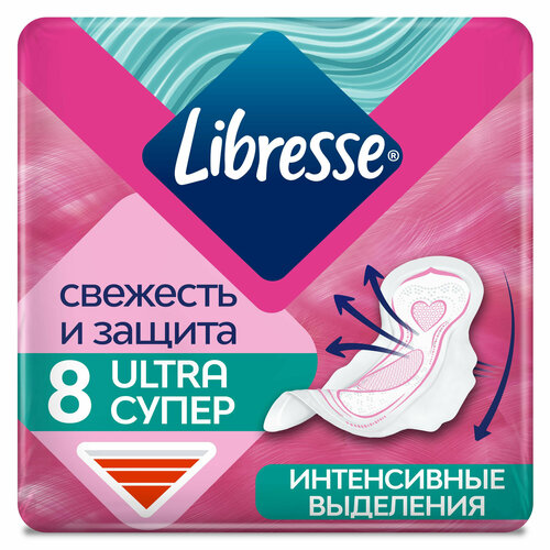 Гигиенические прокладки Libresse Ultra Супер с мягкой поверхностью, 8 шт.