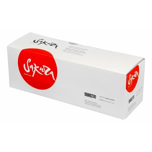 2 шт. Картридж лазерный Sakura 106R02741 черный 25900 стр. для Xerox (SA106R02741)