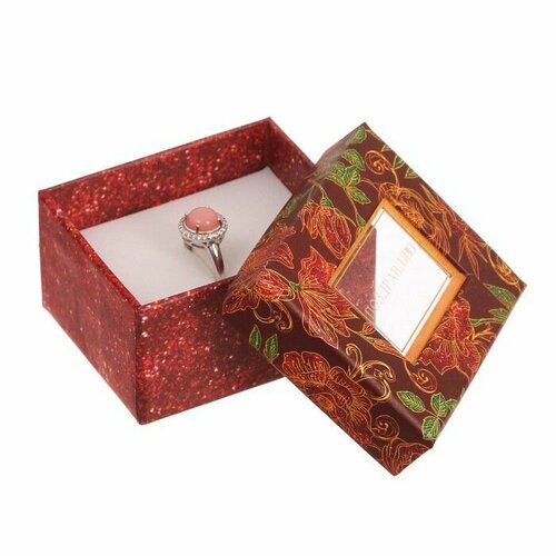 Подарочная коробочка под кольцо Поздравляю, 6,5 х 5,5 х 4 см