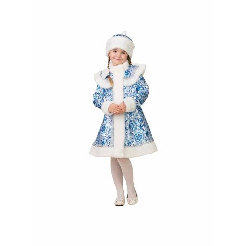 Карнавальный костюм Снегурочки для девочки на рост 110