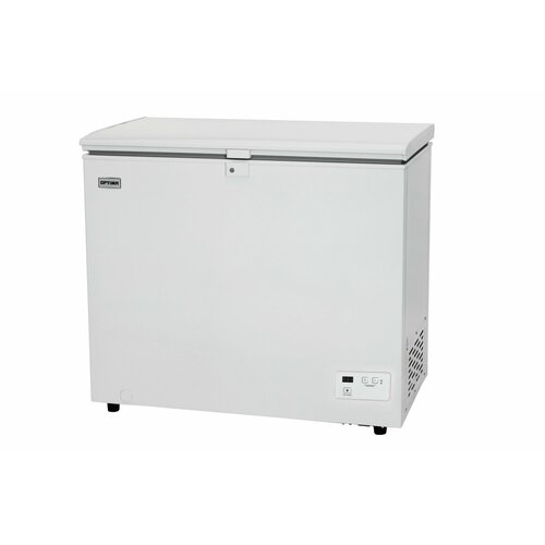 Морозильный ларь Optima BD-230WLG, класс энергоэффективности A+, общий объём 212 л, режим холодильника, дисплей, белый