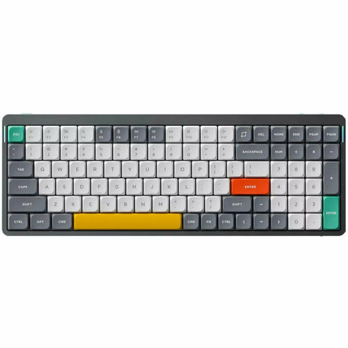 Беспроводная клавиатура Nuphy AIR96 серая, 96 клавиши, RGB подсветка, Aloe Switch