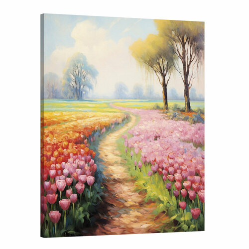 Интерьерная картина 50х70 "Весенний пейзаж"