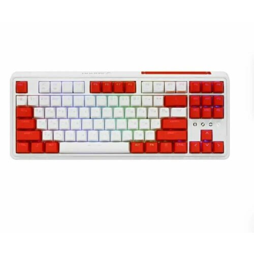 Игровая механическая клавиатура ARDOR GAMING Hunter, Gateron Optical Clear, 87 клавиш, RGB, Bluetooth, белая.