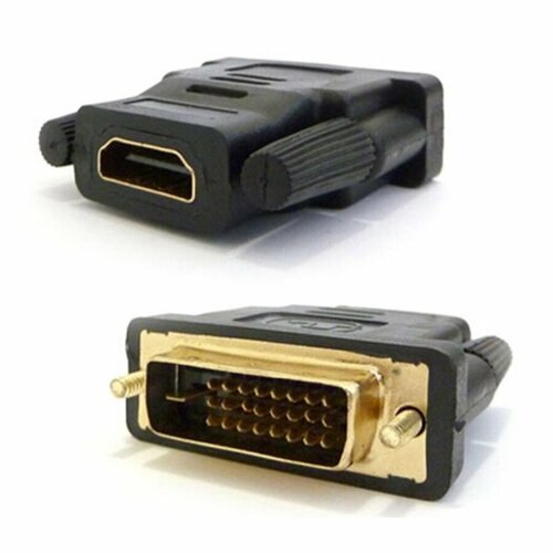 Переходник Teramone HDMI - DVI D, конвертер DVI - HDMI, кабель-адаптер HDMI - DVI D, HDMI 19F to DVI-D 25M, hdmi to dvi