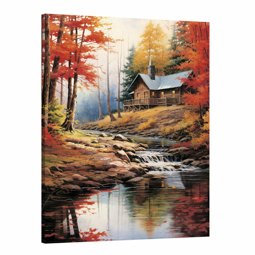 Интерьерная картина 50х70 "Осенний взгляд"