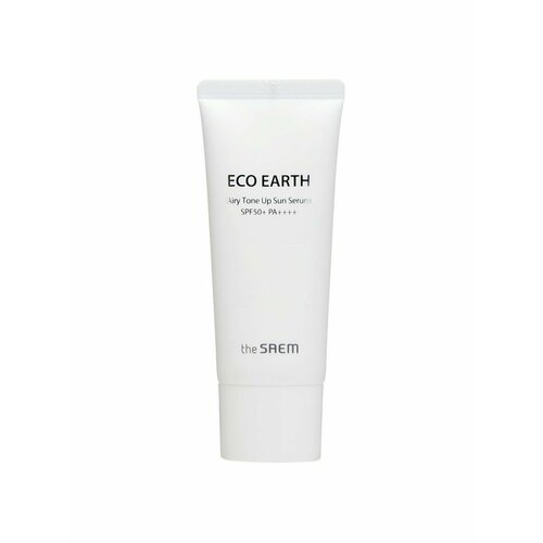 Сыворотка-праймер солнцезащитная, 35 гр, Eco Earth Airy Tone Up Sun Serum, THE SAEM, 8806164176993