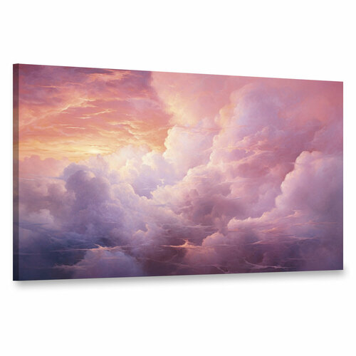 Интерьерная картина 100х60 "Розовое облако"