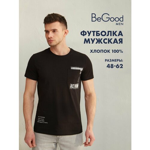 Футболка BeGood, размер 66, черный