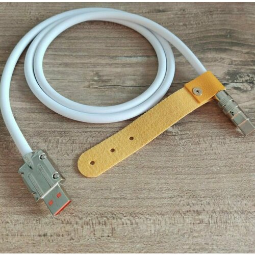 Усиленный мощный кабель USB - Type-C для мобильных телефонов для планшетов белый