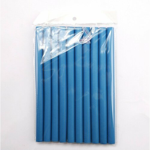 Бигуди -бумеранги мягкие для волос 1.4х23.5см, цвет синий