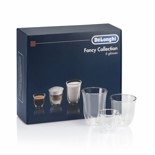 Набор стаканов De'Longhi Mix Glasses Set DLSC302, 6 шт., прозрачный