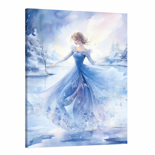 Интерьерная картина 50х70 "Волшебный танец Снегурочки"
