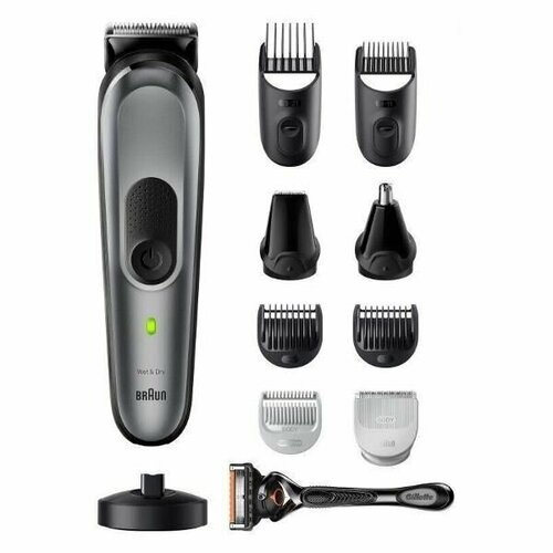 Триммер электрический Braun MGK7420 универсальный 10в1 c Бритвой Gillette