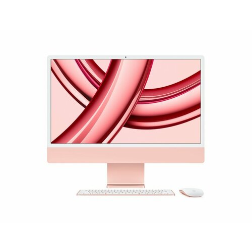 Apple iMac 24" (2023) M3 (8C CPU, 10C GPU, 8GB, 512GB SSD) MQRU3, розовый, английская раскладка