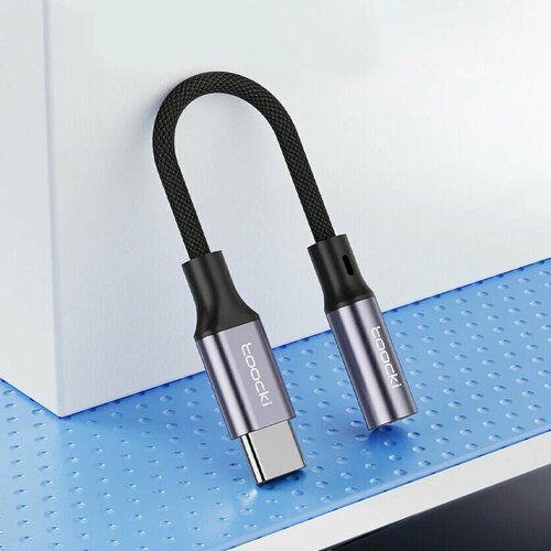 Адаптер для наушников Toocki USB Type C 3,5 Jack USB C на 3,5 мм AUX аудиокабель для наушников