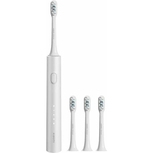 Электрическая зубная щетка Xiaomi T302 насадки для щётки: 4шт, цвет: серый [bhr7595gl]
