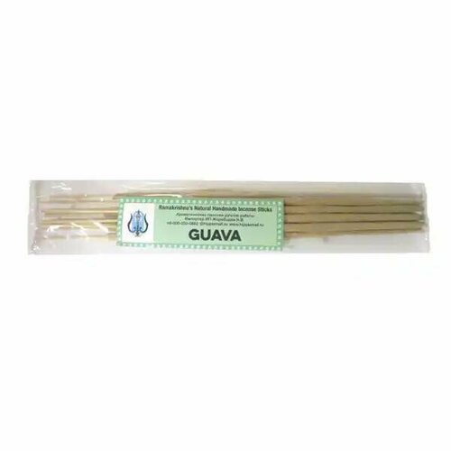 GUAVA Ramakrishna's Natural Handmade Incense Sticks (гуава натуральные благовония ручной работы, Рамакришна), 20 г.