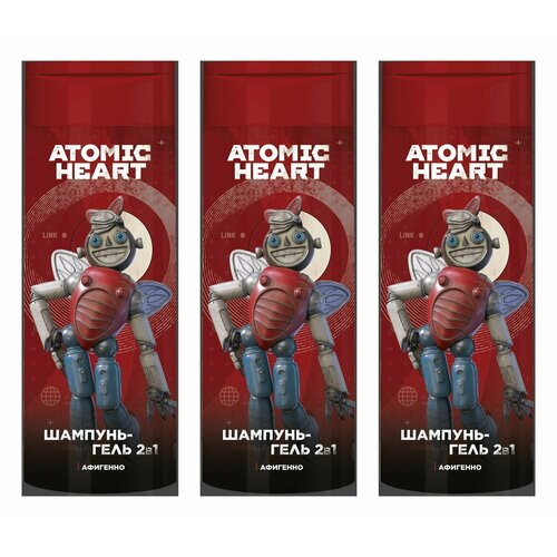 Шампунь-гель мужской Atomic Heart 2в1 Тонизирующий, 400 мл, 3 шт