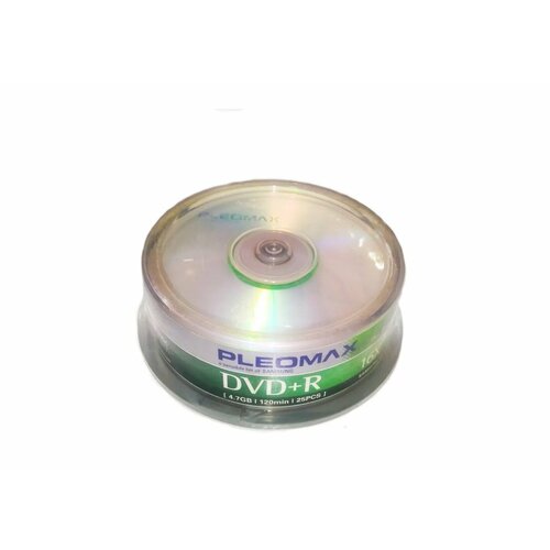 Диски Pleomax DVD+R, 4.7Gb, 16X 25шт cake box