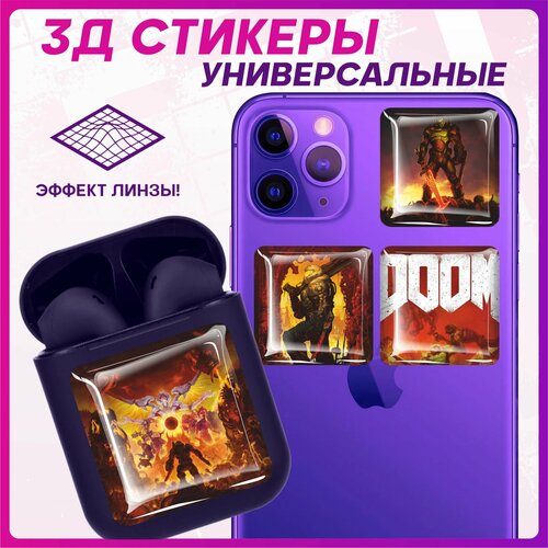 3D наклейки на телефон Doom