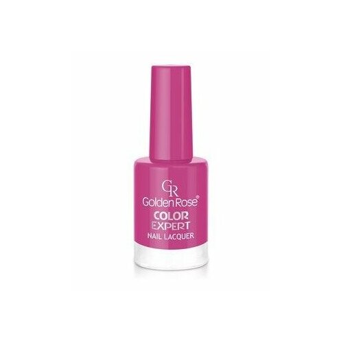Golden Rose / Голден Роуз Лак для ногтей Color Expert 17 ярко-розовый в стеклянном тюбике 10.2мл / покрытие для маникюра и педикюра