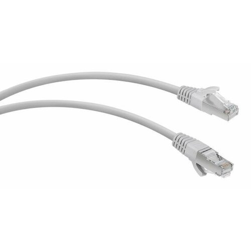 Патч-корд WRline WR-PC-RJ45-FTP-5E-5-GY F/UTP общий экран RJ-45 вил.-вилка RJ-45 кат.5E 5м серый LSZH (уп:1шт)