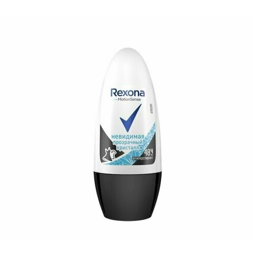 REXONA Дезодорант-антиперспирант роликовый женский Прозрачный кристалл, 50 мл