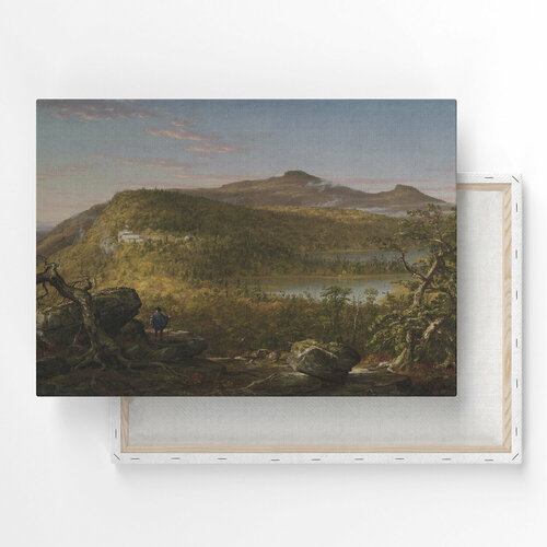 Картина на холсте, репродукция / Томас Коул - A View of the Two Lakes / Размер 40 x 53 см