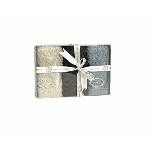 KARVEN Кухонное полотенце Eysan цвет: серый, темно-коричневый, бежевый (30х50 см - 3 шт)