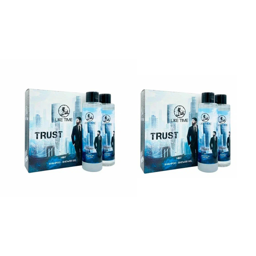 Набор подарочный Like Time Men Trust: шампунь-гель, 250 мл + гель для душа, 250 мл, 2 шт