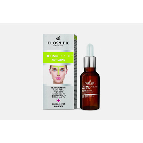 Кислотный пилинг для лица Floslek, Dermo expert ANTI ACNE 30мл