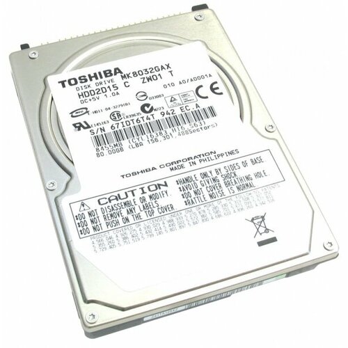 Жесткий диск Toshiba HDD2D15 80Gb 5400 IDE 2,5" HDD