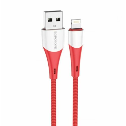 Кабель USB - 8 pin Borofone BX60 Superior, 1.0м, 2.4 A, цвет: красный