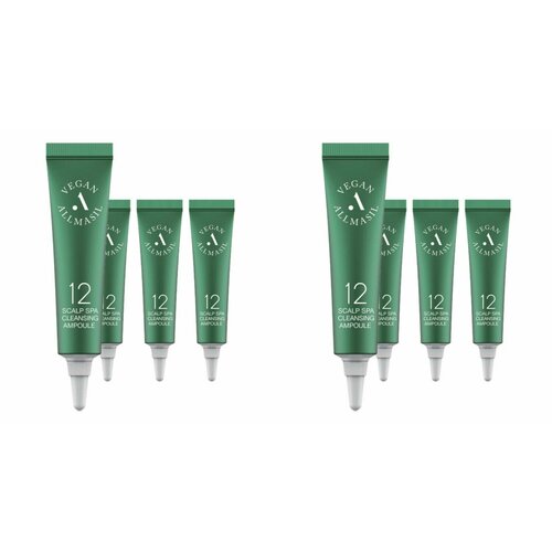 AllMasil Пилинг для кожи головы 12 Scalp Spa Cleansing Ampoule, 15 мл, 4 шт, 2 уп