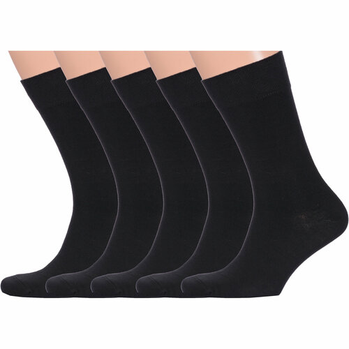 Носки PARA socks, 5 пар, размер 29-31, черный