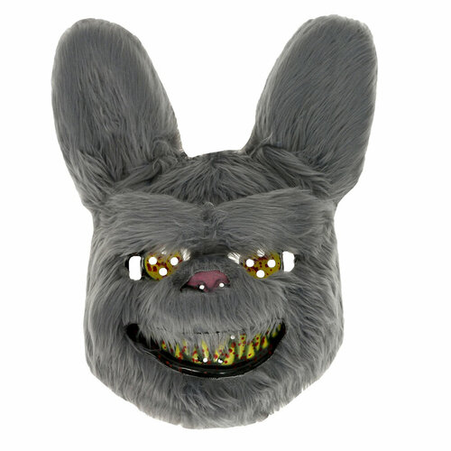 Карнавальная маска "Страшный заяц" цвет серый (комплект из 3 шт)